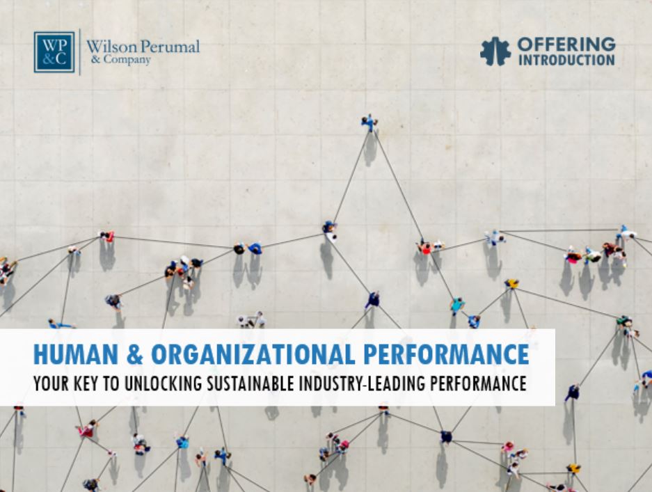 Human and Organizational Performance | WP&C Areas of Expertise draft